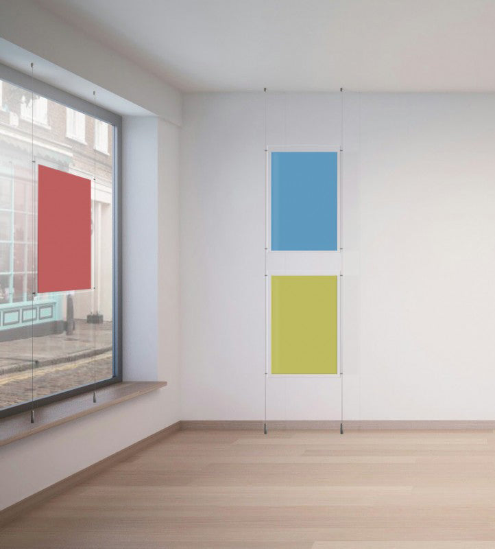 Ceiling to Floor Rod Sets, Ready-Made Systems Including Poster Pockets ...