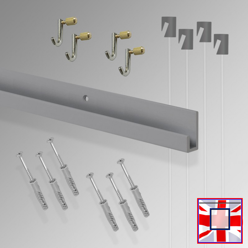 J Rail Art Gallery Hanging System - Art Gallery Hanging Systems Wall ...